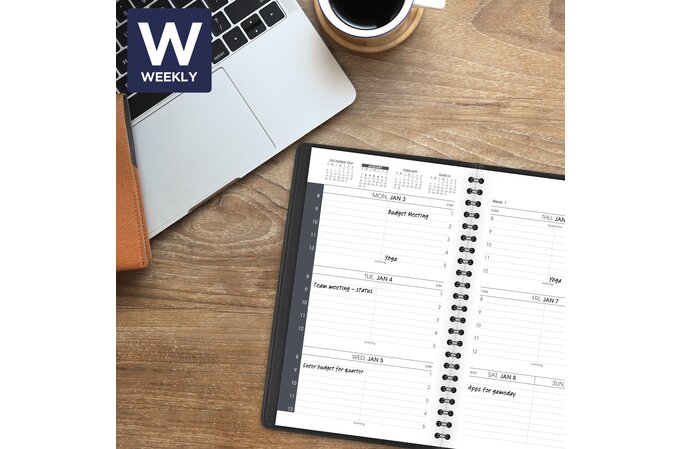 AT-A-GLANCE -Weekly Appointment Book Planner, Black, Small, 5" x 8" (70 ...
