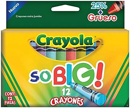 CRAYOLA - SO BIG EXTRA BIG CRAYONS, 12CT - The Stationery Store ...