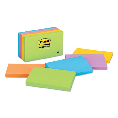 3M - PAPER,POST-IT,ULTRA,3X5,ASSORTED,PACK OF 5 - The Stationery Store ...