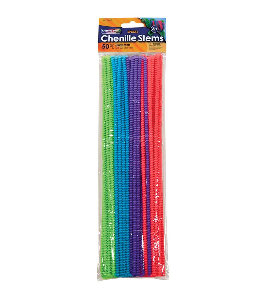 PIPE CLEANERS 12" - SPIRAL, PACK OF 50 - The Stationery Store ...