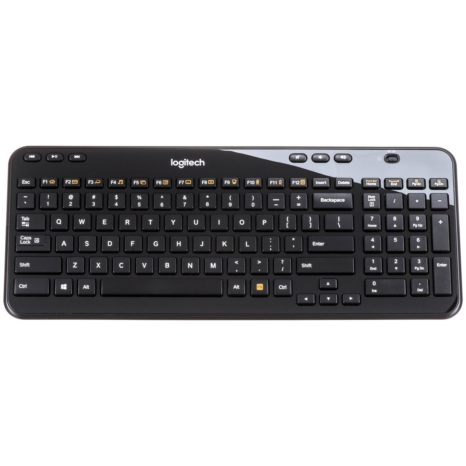 LOGITECH - K360 WIRELESS KEYBOARD FOR WINDOWS - BLACK - The Stationery ...